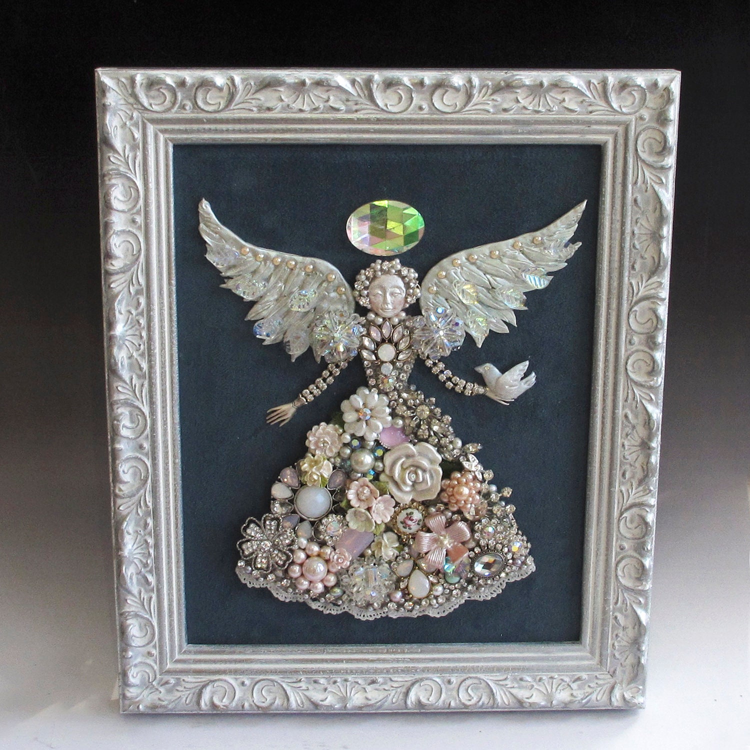 Jeweled Victorian Angel in Frame Custom Order Contact Seller to Select ...