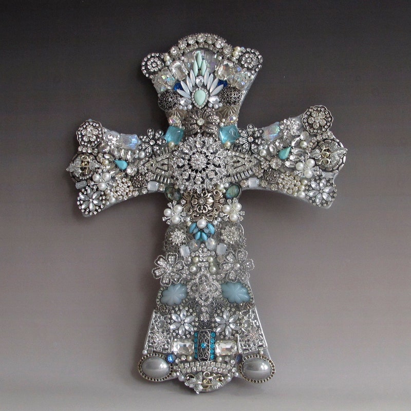 Jeweled Cross - Etsy
