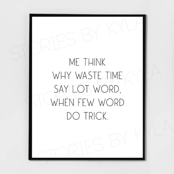 The Office Kevin Malone Few Word Do Trick Quote Digital | Etsy