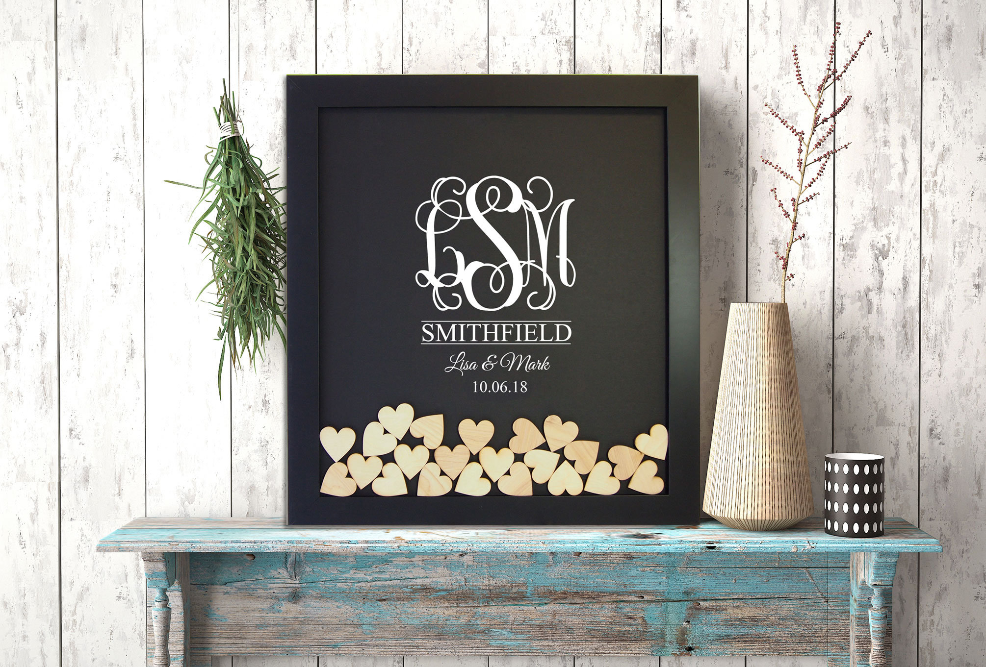 Guest Book Drop Box Frame Wedding Guest Book Alternative | Etsy