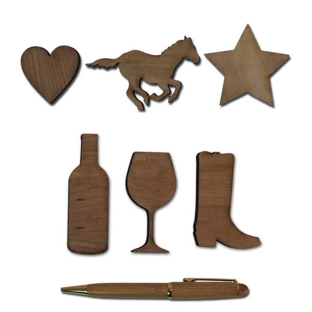 Custom Wooden Shapes or Extra Hearts for Drop Box Guest Book - 100 Pcs ...
