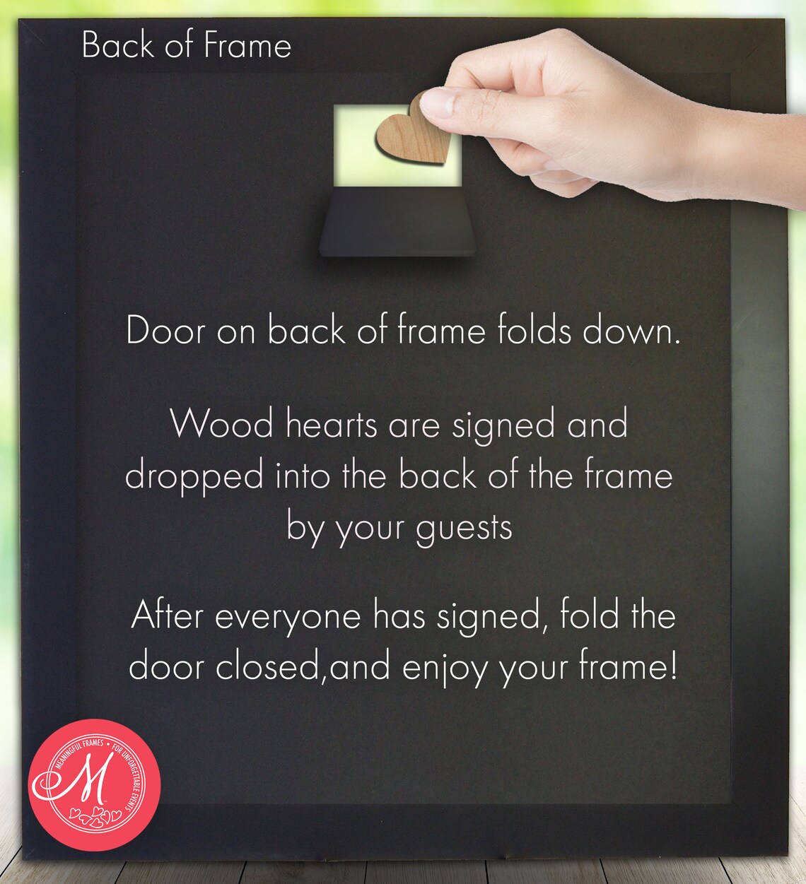 Guest Book Drop Box Frame With Photo Opening Wedding | Etsy