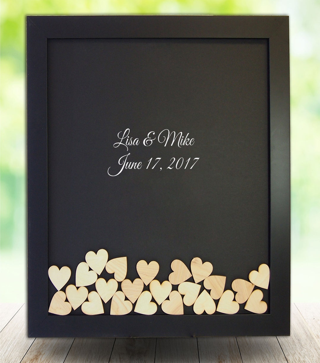 Guest Book Drop Box Frame, Wedding Guest Book Alternative, Custom Guest ...