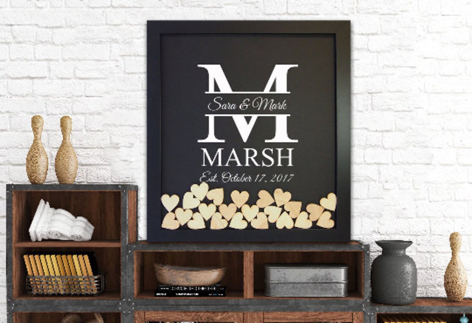 Guest Book Drop Box Frame Wedding Guest Book Alternative - Etsy