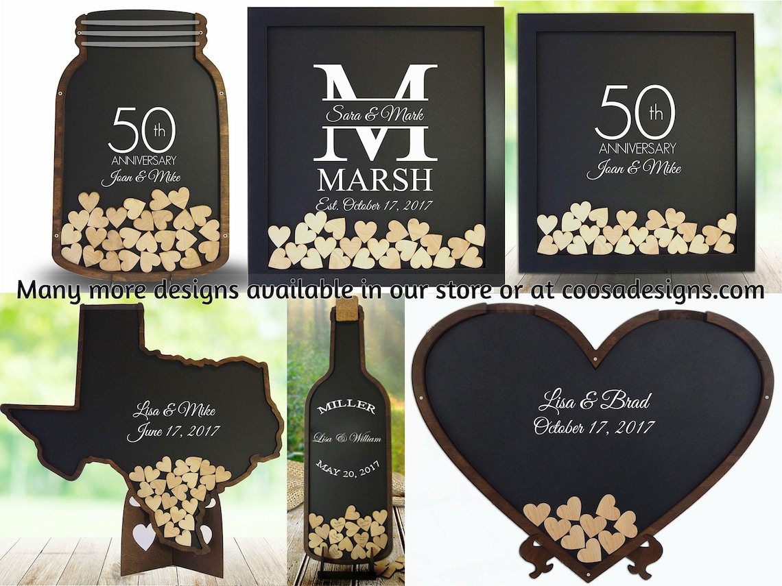 Drop Box Guest Book Frame Wedding Guest Book Frame New - Etsy