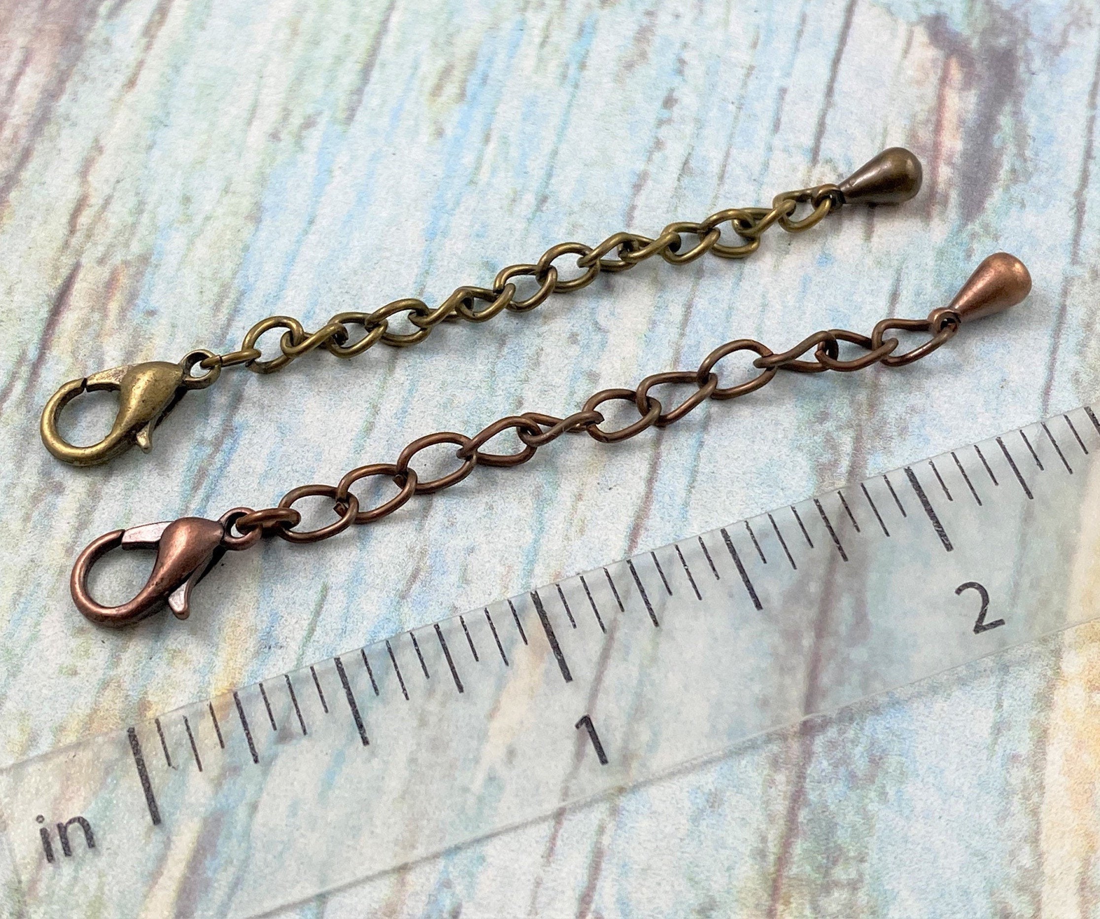 One Chain Extender Antique Bronze Tone PLATED Iron Chain - Etsy