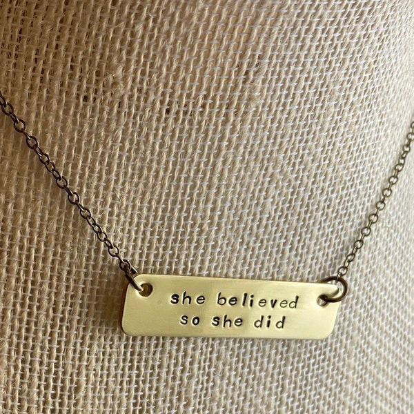 Text Necklace - Etsy