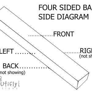 Personalized 4 Sided Vertical Bar Key Chain, Four Names Hand Stamped ...