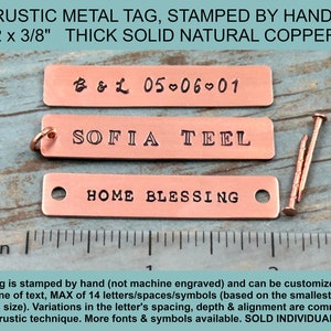 Copper Name - Etsy