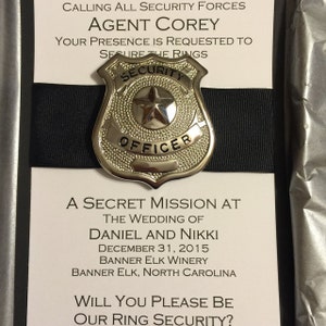 Will You Be My Ring Security / Ring Bearer Invitation - Etsy