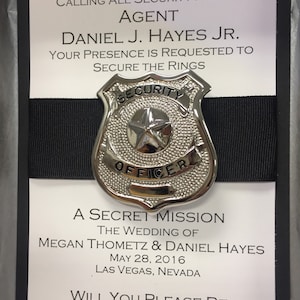 Will You Be My Ring Security / Ring Bearer Invitation - Etsy