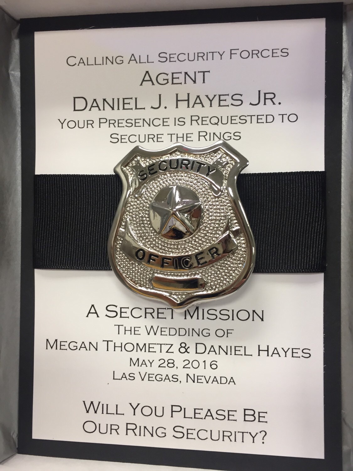 Will You Be My Ring Security / Ring Bearer Invitation - Etsy