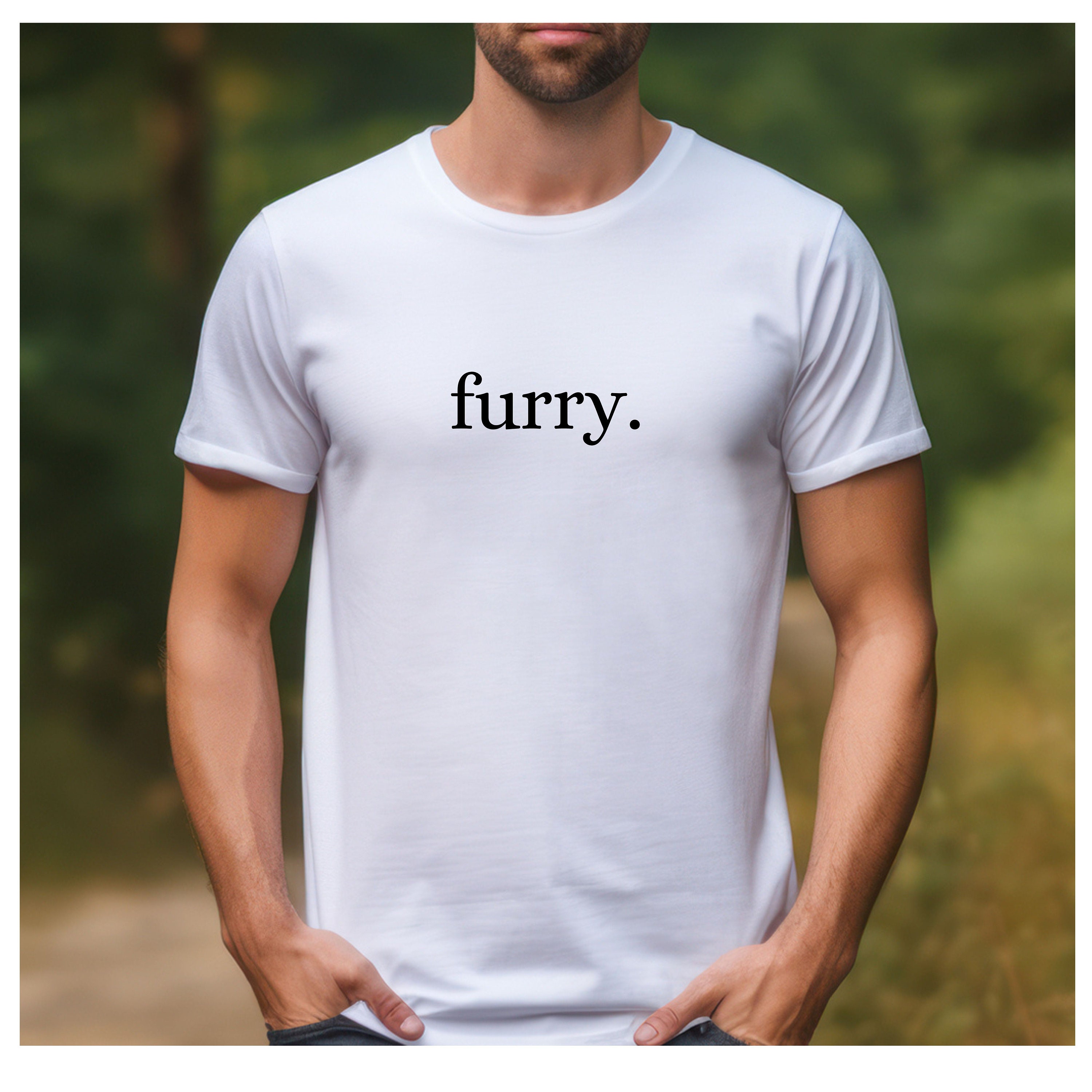 Furry Fursona Minimal Fursuit Pride T-shirt Short Sleeve Tee, Cosplay ...