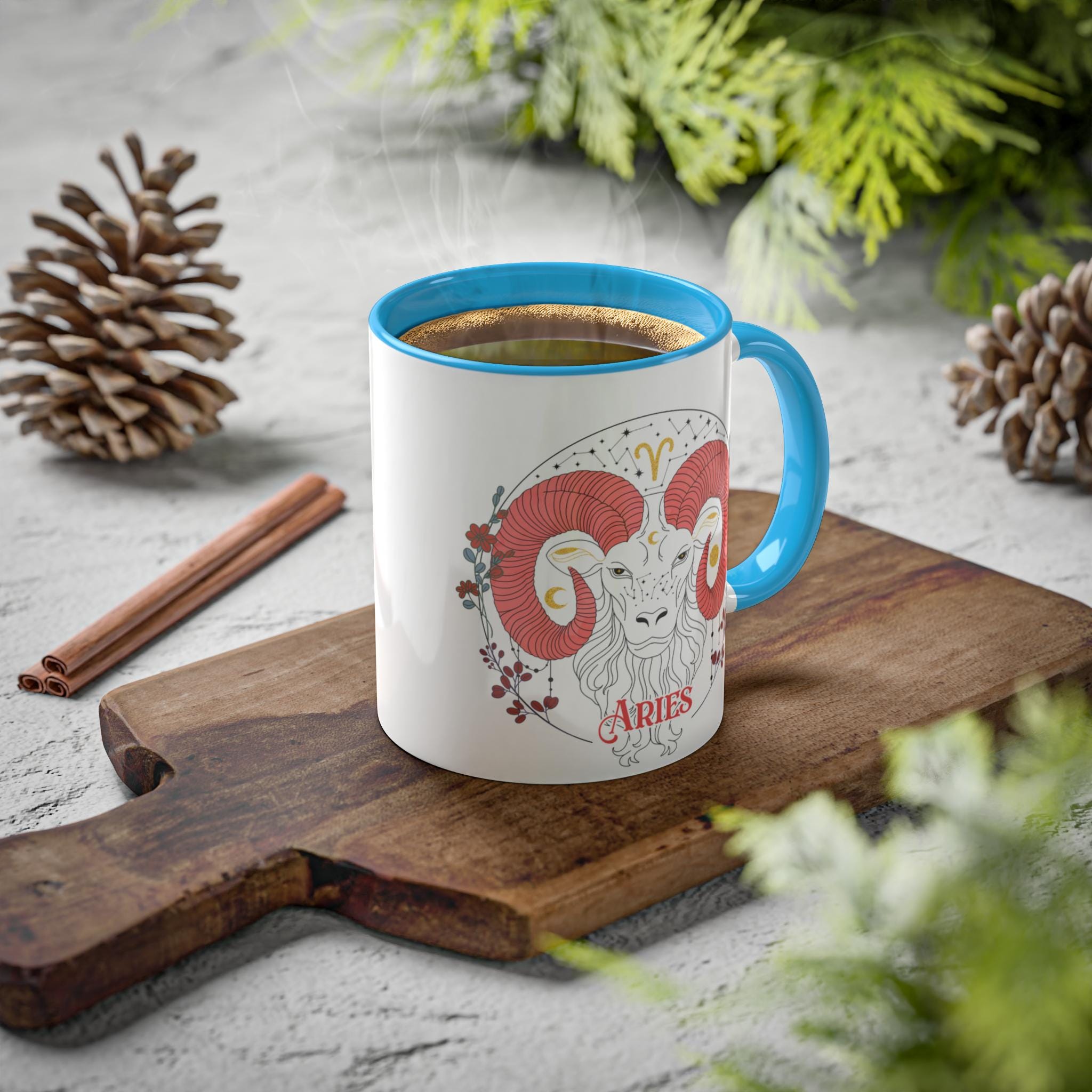 Zodiac Sign Mug: Birth Flower Constellation Astrology Gift - Etsy
