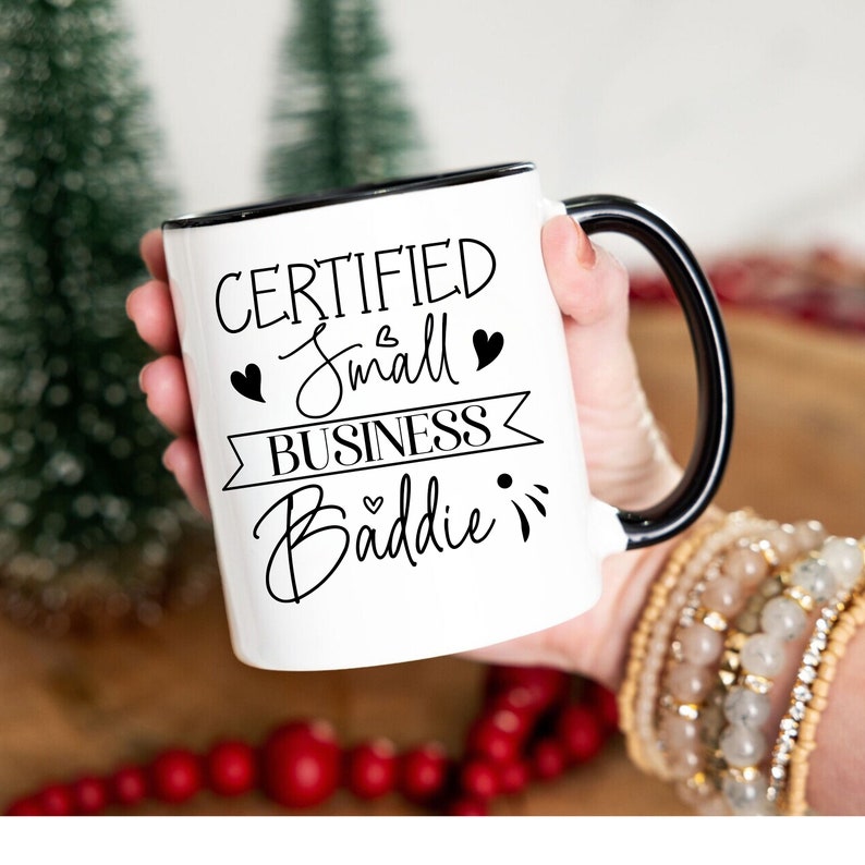 Certified Small Business Baddie Gift Coffee Mug, Motivational Coffee ...