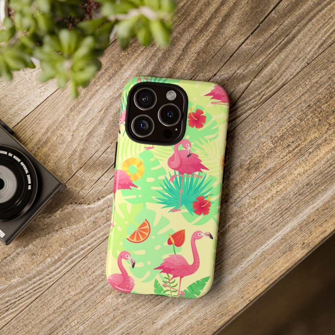 Flamingo Summer Pink Birds Colorful Phone Case Pink Flamingo Case,tough ...