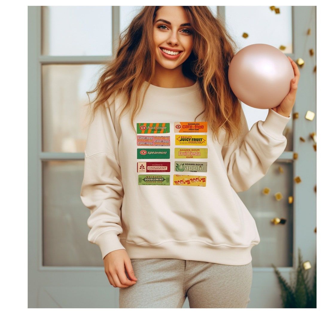 Vintage Sticks of Favorite Chewing Gum, Wrappers Retro Pieces of Gum ...