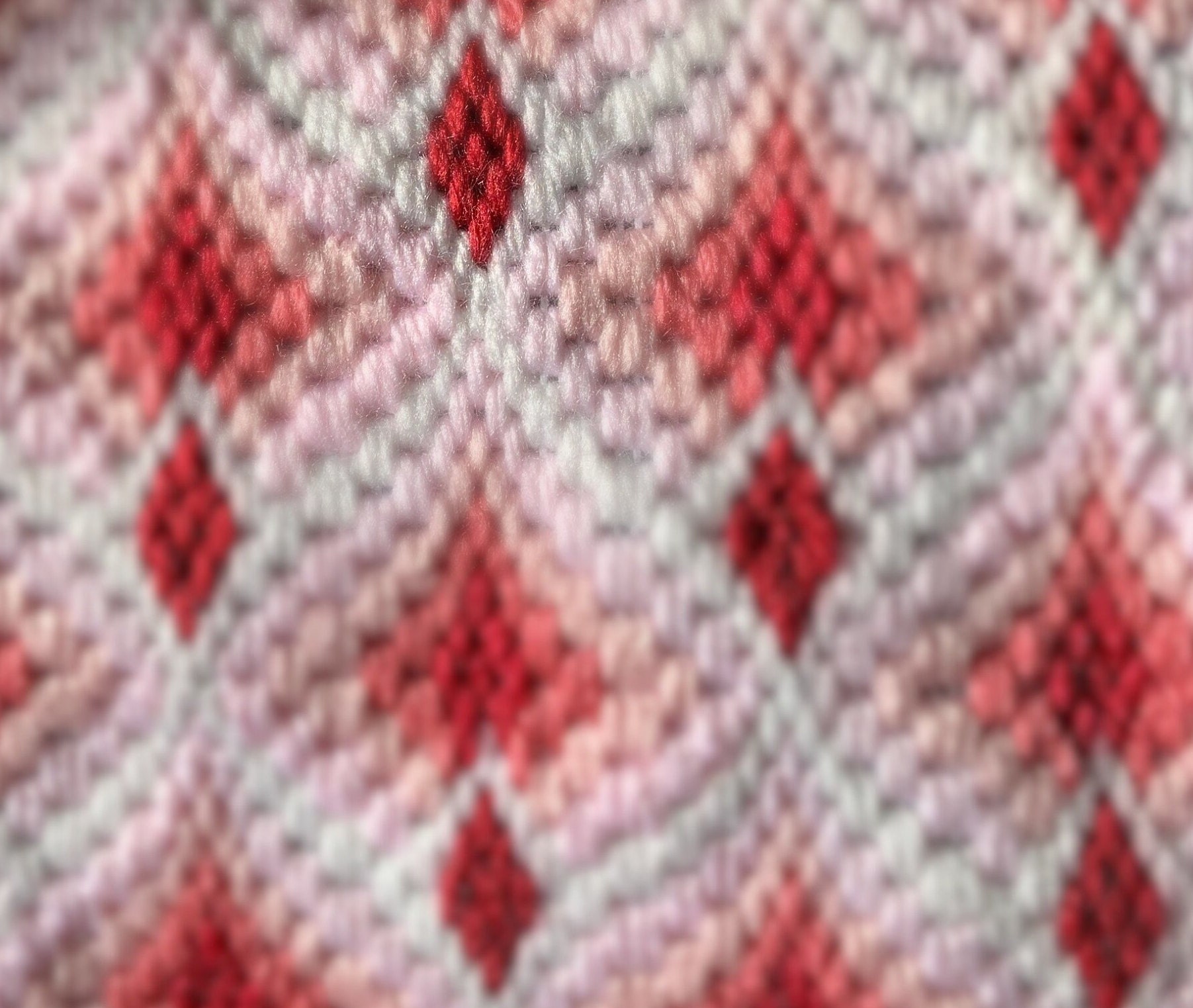 Needlepoint Christmas Stocking, Traditional Bargello Pattern 5 Shades ...