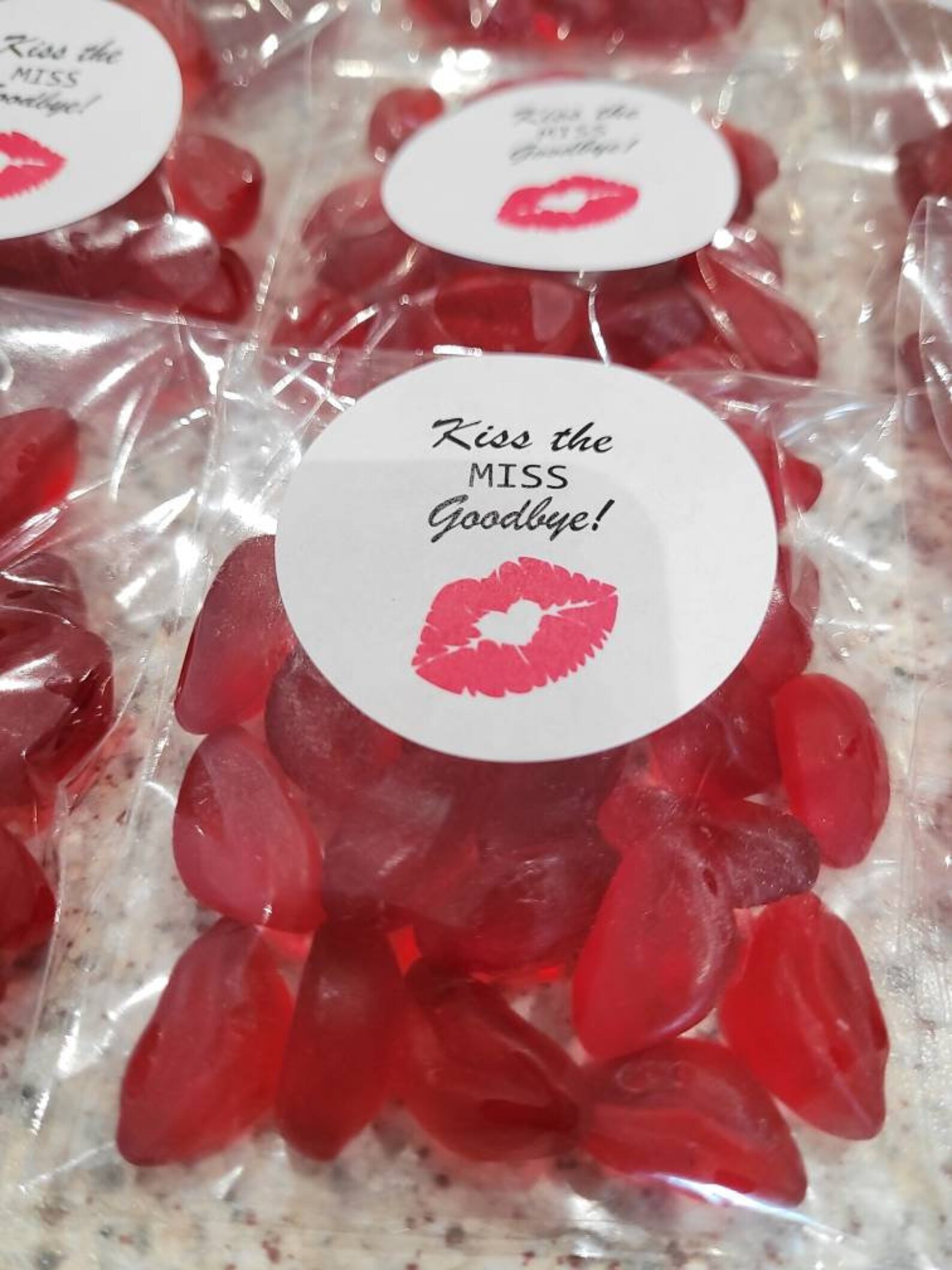 X10 Lip Mini Filled Sweet Bag Pouches kiss the Miss | Etsy UK