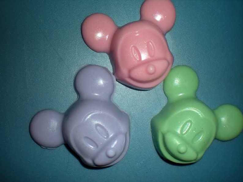 X4 Mickey or Minnie Mouse Disney Handmade Soaps Available in - Etsy