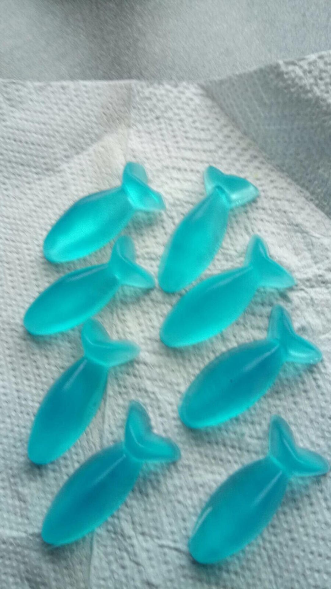 X10 mini fish shaped novelty handmade soaps in choice of colours ...