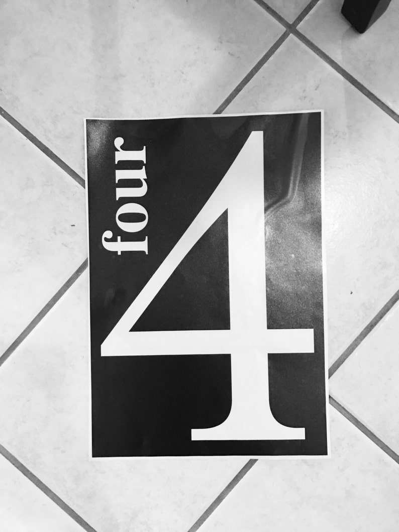 Custom Number Vinyl STENCIL ONLY - Etsy