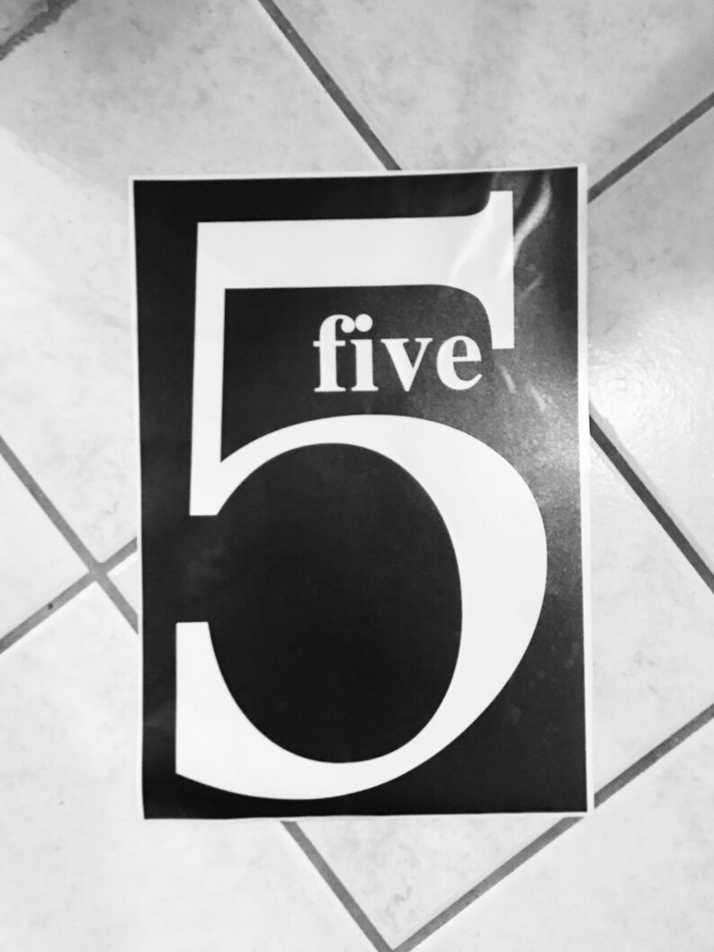 Custom Number Vinyl STENCIL ONLY - Etsy