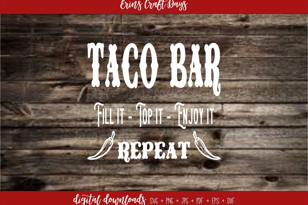 DIGITAL Taco Bar - Etsy