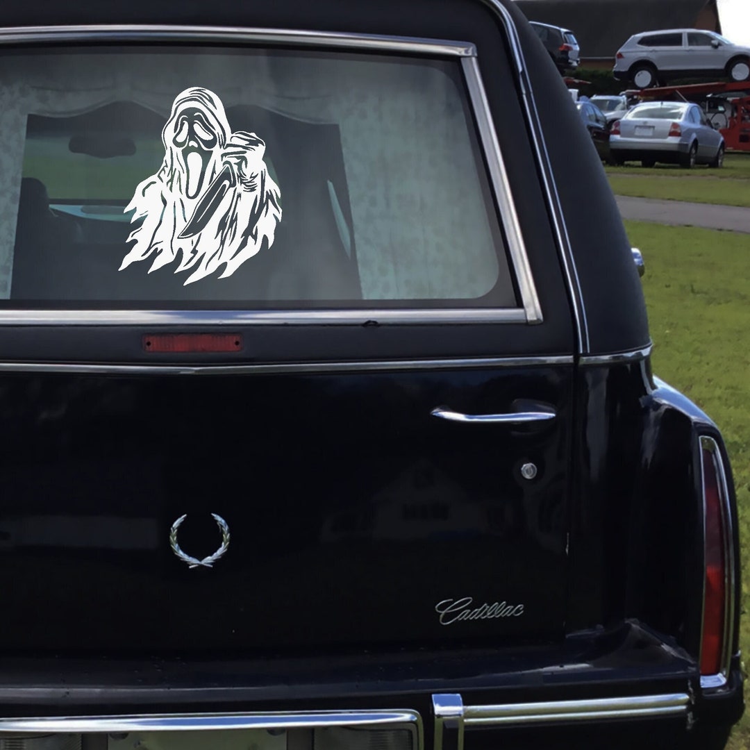 Ghostface Vinyl Decal: Horror Movie Car Decor - Etsy
