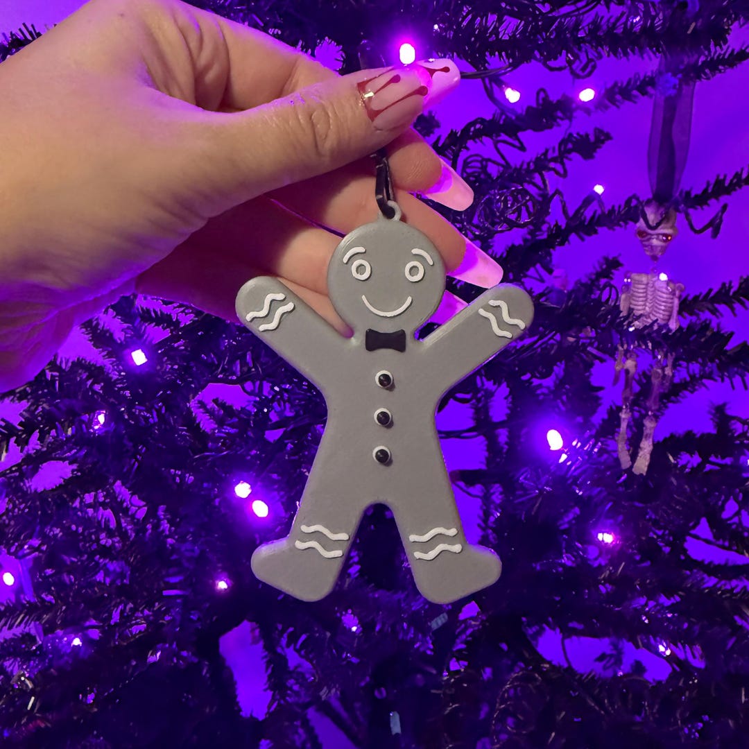 Set of 4 | Goth Gingerbread Ornaments | Merry Gothmas | Creepmas ...
