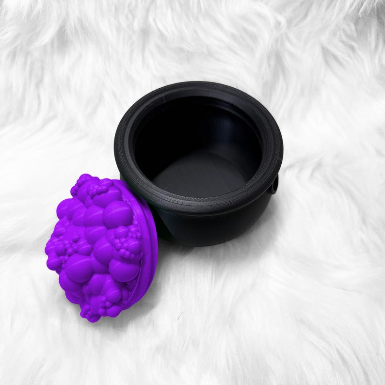3D Printed Witch Cauldron Locking Box: Halloween Spooky Decor - Etsy