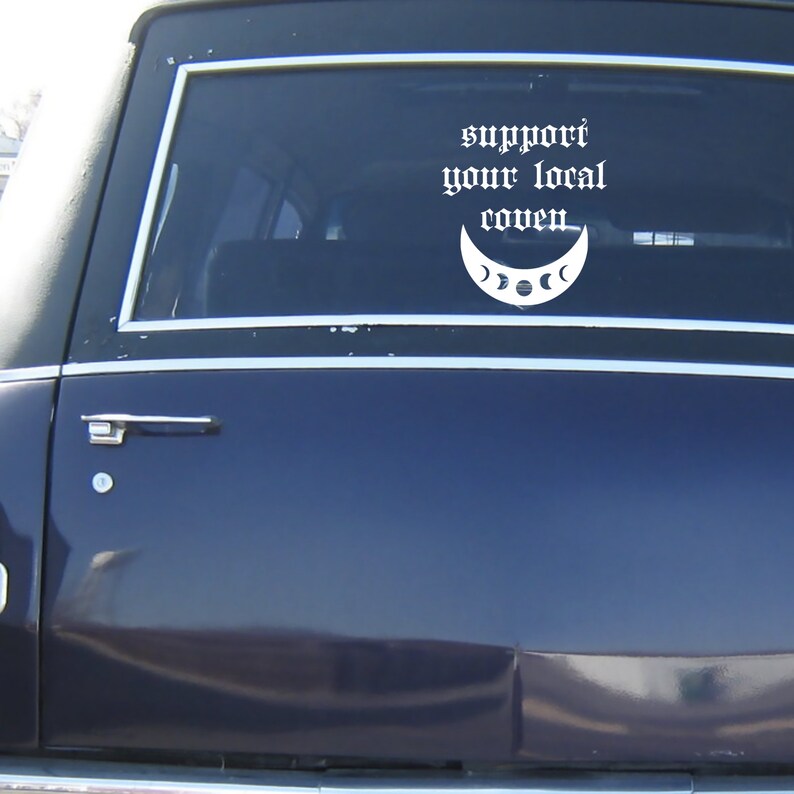 Support Your Local Coven Vinyl Decal Sticker Goth Decals - Etsy