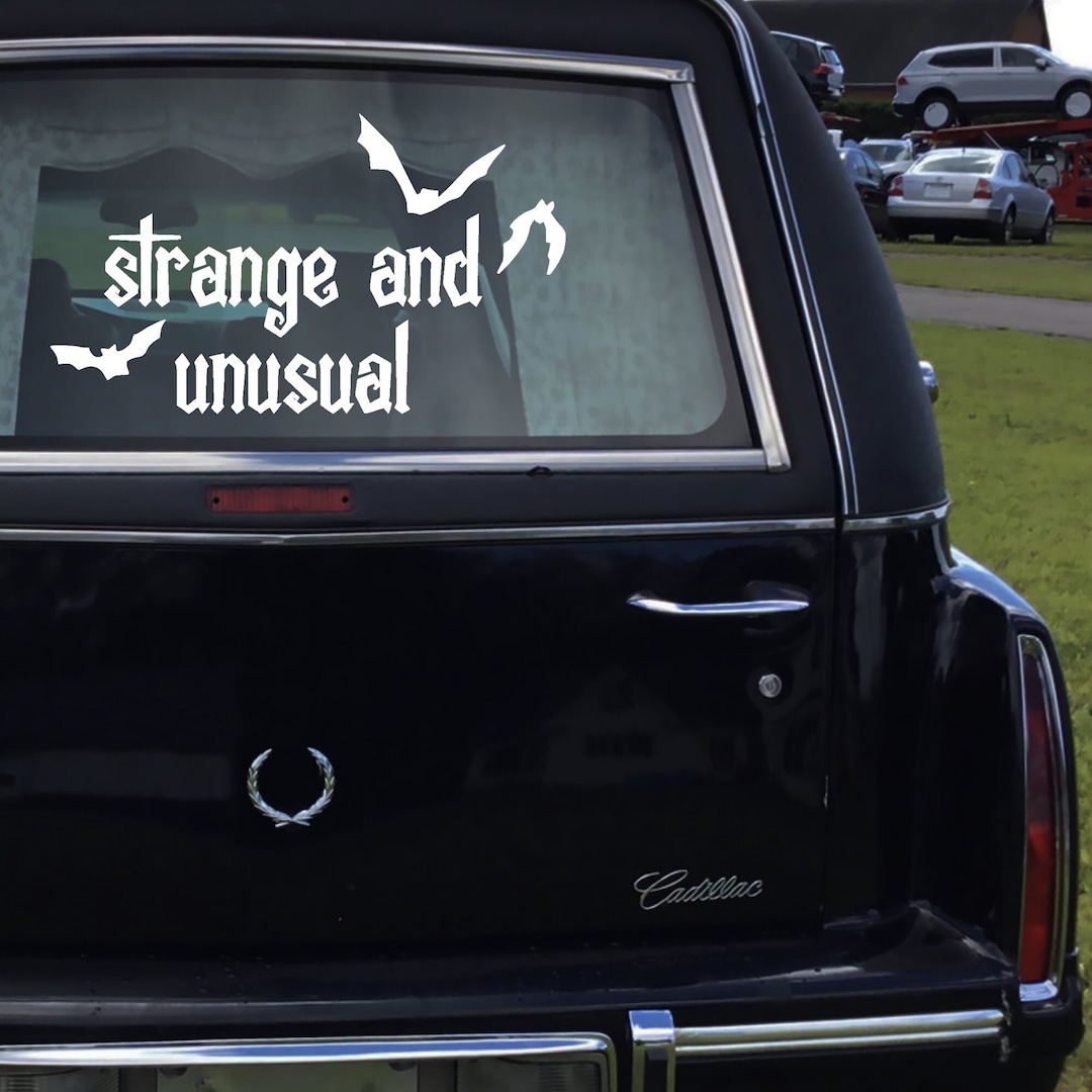 Strange and Unusual Vinyl Decal Sticker | Goth | Spooky | Kawaii ...