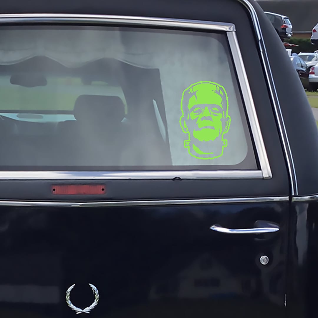 Frankenstein Vinyl Decal: Goth Car Accessories, Halloween Decor - Etsy