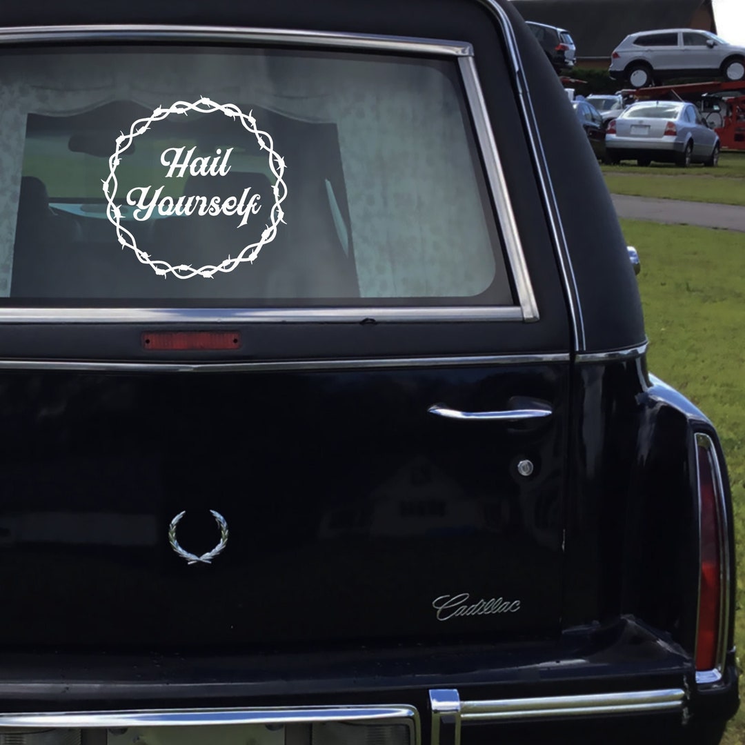 Hail Yourself Vinyl Decal Sticker Goth Decal Goth Car - Etsy