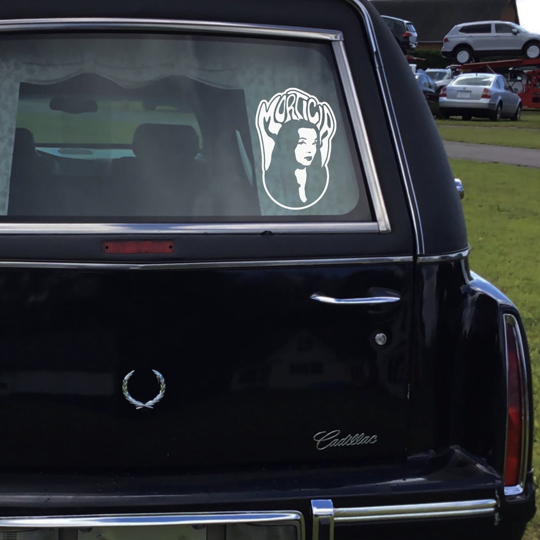 Morticia Addams Vinyl Decal Sticker | Goth Decal | Goth Car Decor ...