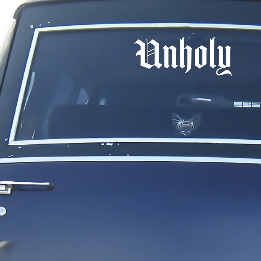Unholy Vinyl Decal Sticker | Goth | Spooky | Kawaii | Pastel Goth | Car ...