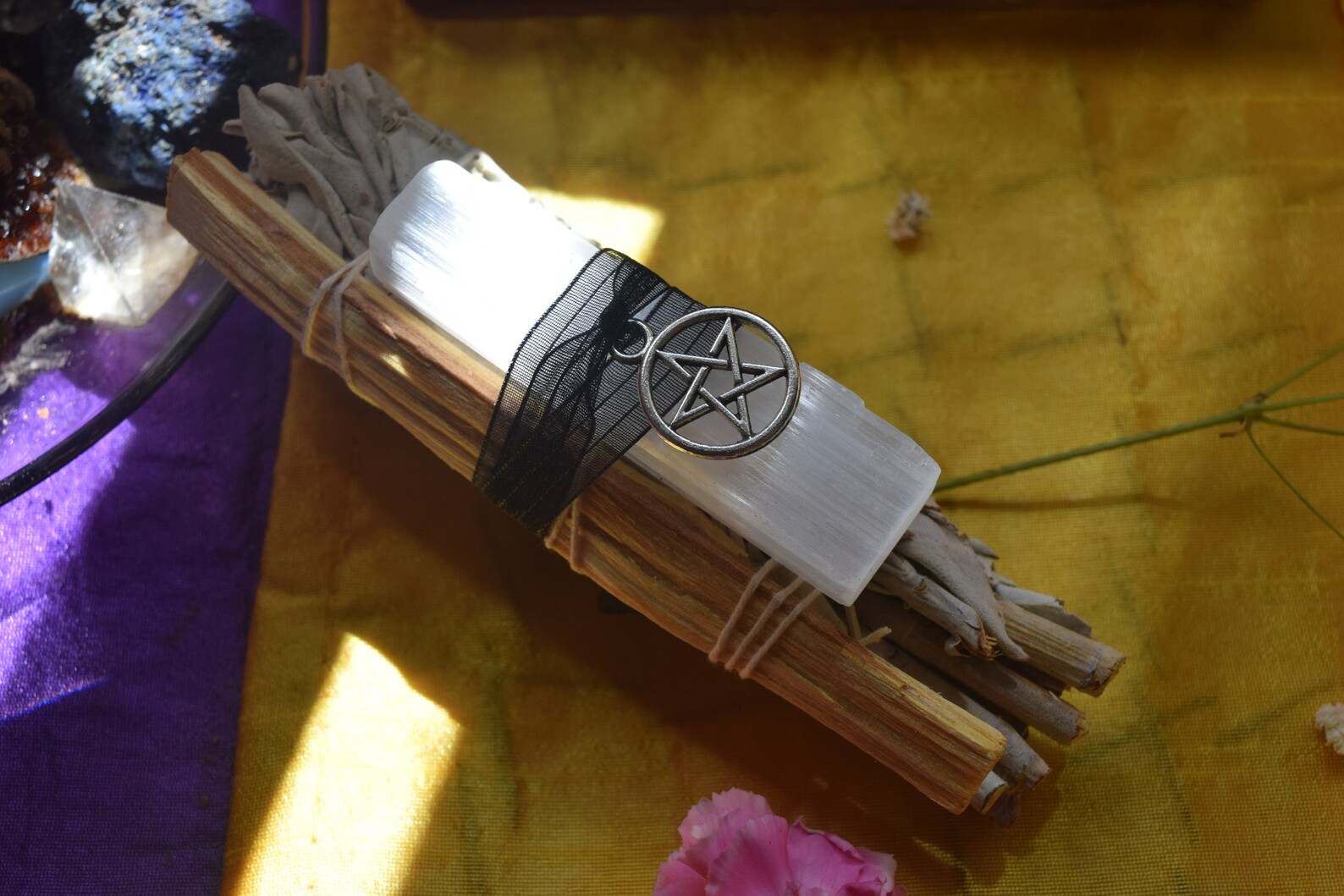 Energy Cleansing Smudging Set Smudging Kit Palo Santo - Etsy