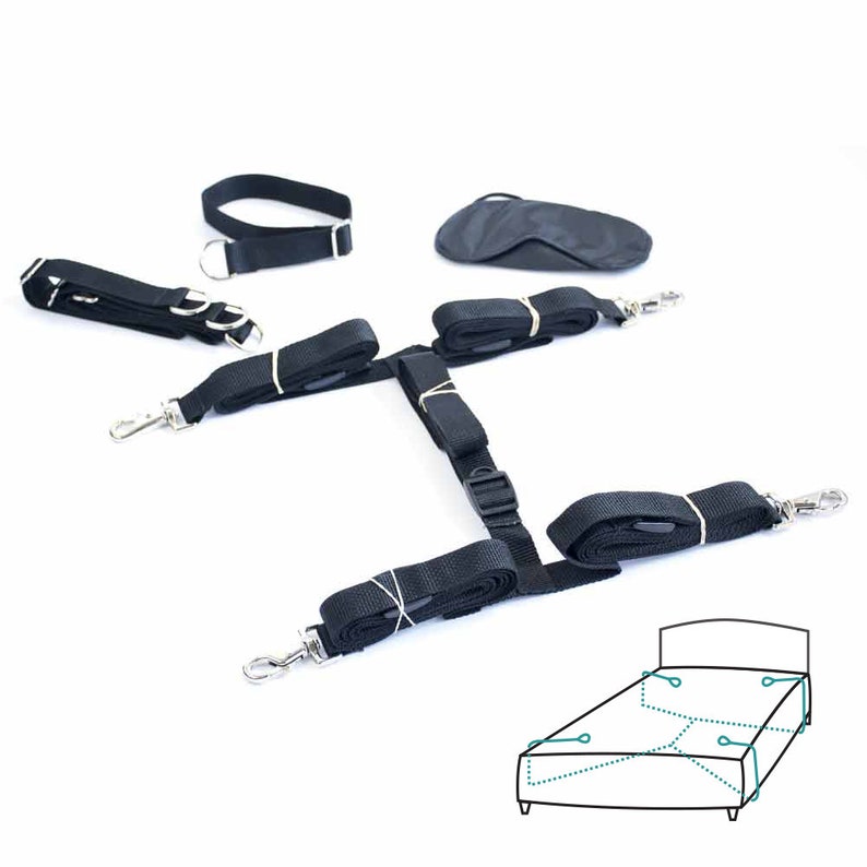 Premium Bed Restraint Kit for the Bed and Bondage Gear With - Etsy ...