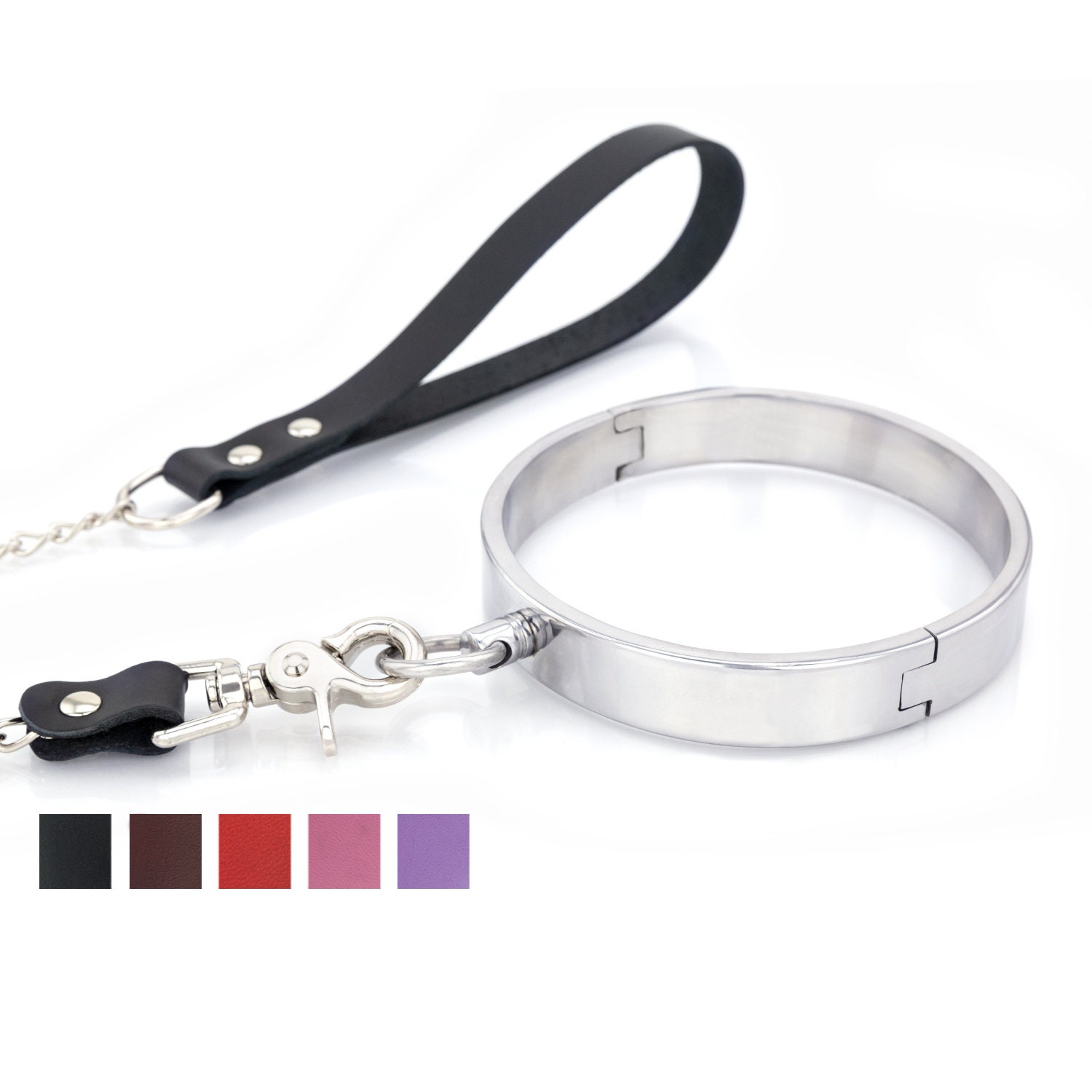 Stainless Steel 1 Ring Bdsm Slave Collar With Handcrafted Etsy