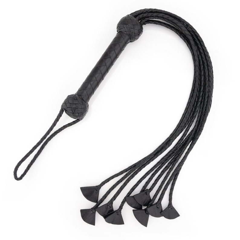 Cat-o-nine Tails Leather Flogger for Slave Whipping - BDSM Fetish ...