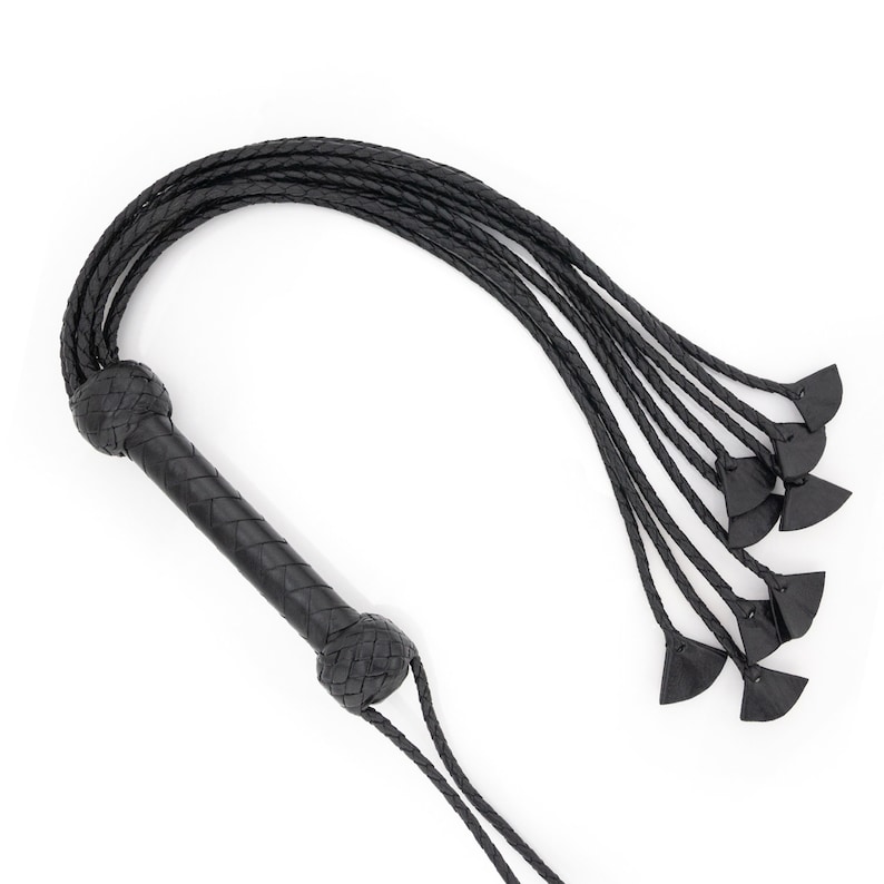 Cat-o-nine Tails Leather Flogger for Slave Whipping - BDSM Fetish ...