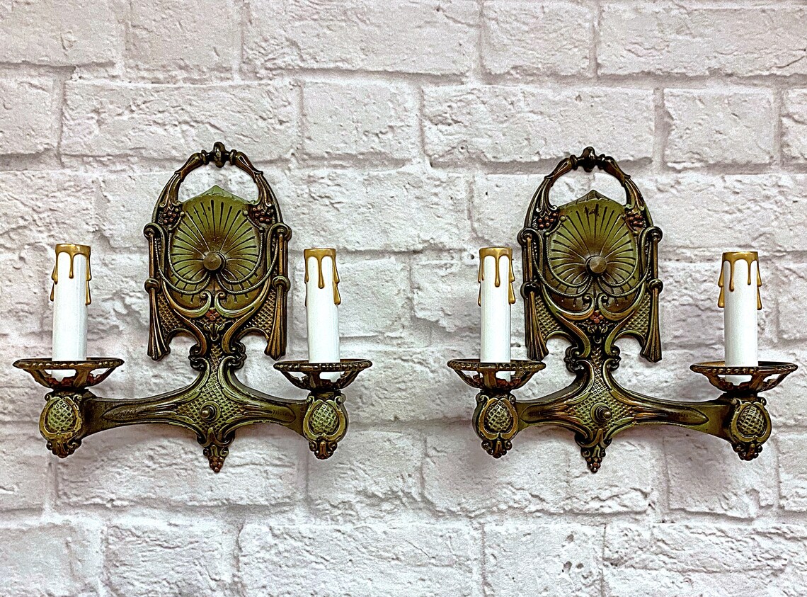 Antique 1920s / 1930s Neoclassical Sconce Pair 1 of 3 pair | Etsy