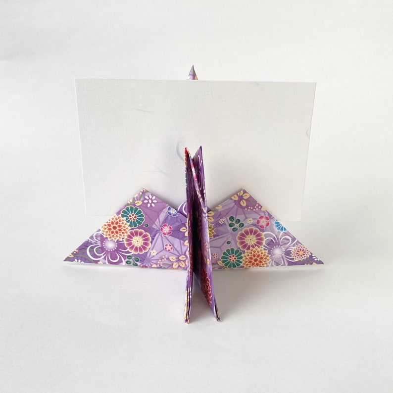 Set of Origami Crane Place Card Holders for Weddings, Japanese Style ...