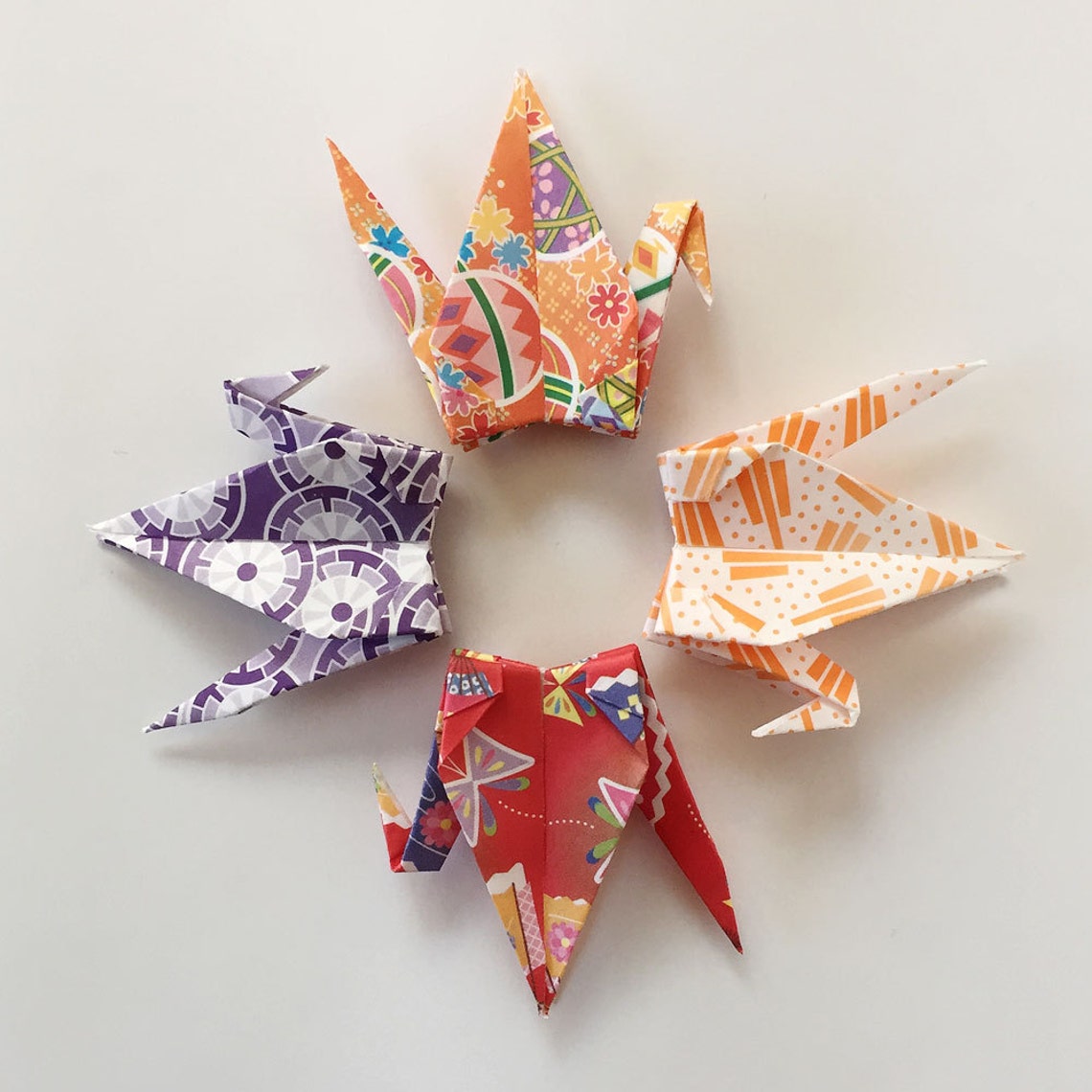 1000 3 Origami Cranes Multi Pattern Washi Senbazuru - Etsy