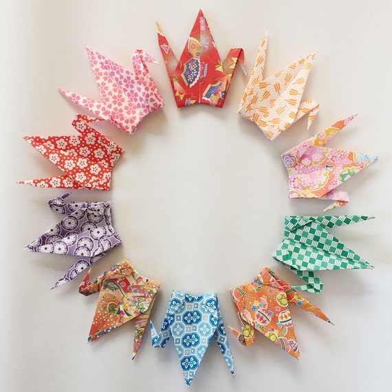 100 grues en papier origami de 6 pouces Washi Tsuru - Etsy France