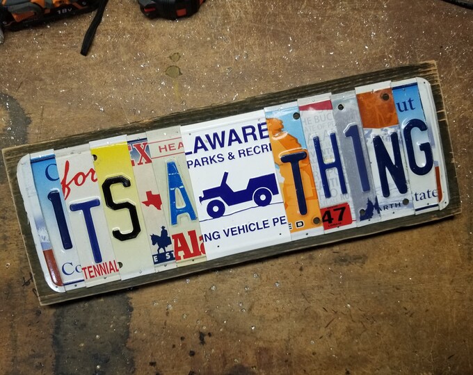 IT'S A JEEP THING Upcycled License Plate Sign/art - Etsy