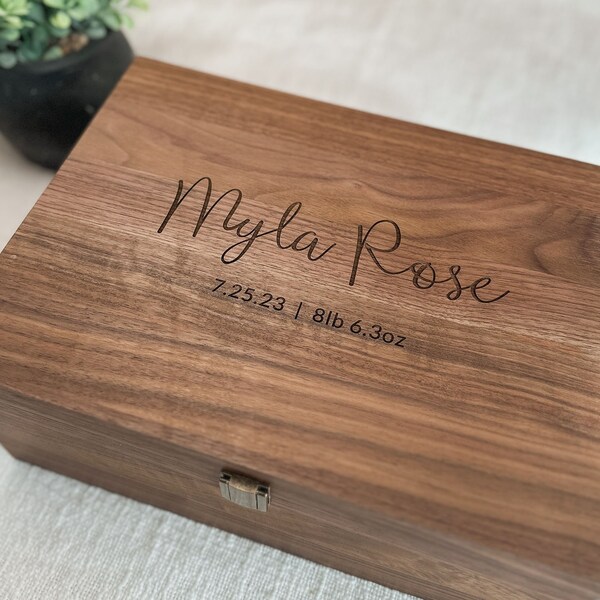 Wooden Keepsake Box - Etsy