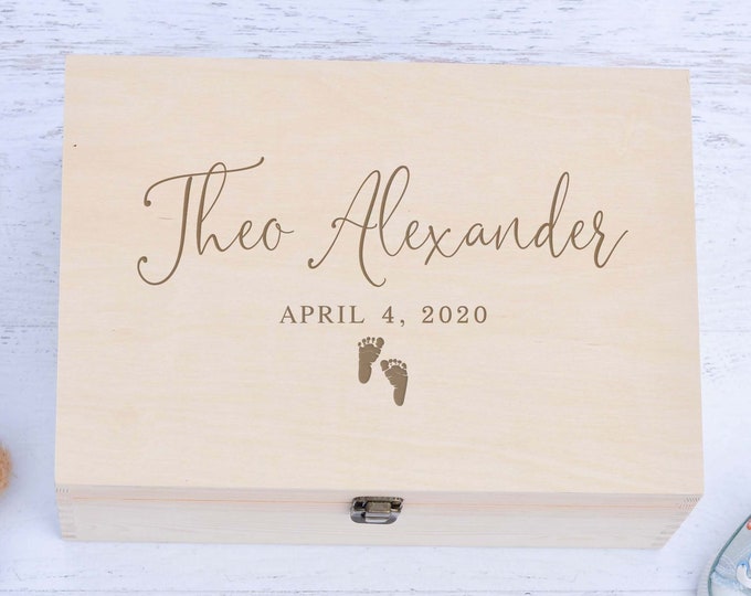 Baby Keepsake Box Memory Gift Box Baby Shower Gift Baby - Etsy