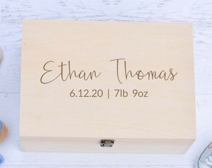 Baby Memory Box, Keepsake Gift Box, Baptism Keepsake, Baby Shower Gift ...